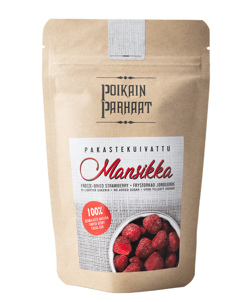 Poikain Parhaat pakastekuivattu Mansikka 10g - Yrttipaja