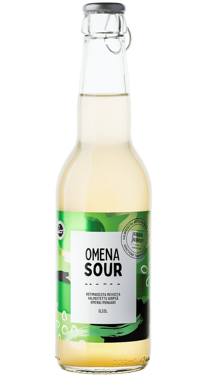 Poikain Parhaat Omena Sour Limonaadi 330ml - Yrttipaja